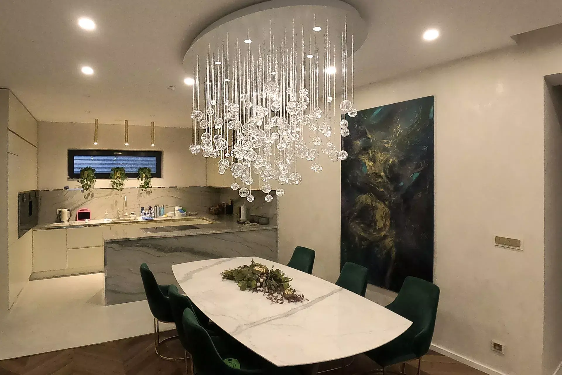 AQUILA | Optic fiber lighting chandelier | FOSALI